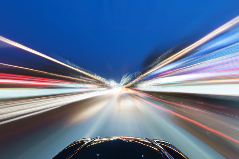 City driving stock photo. Image of dark, movement, fast - 43237702