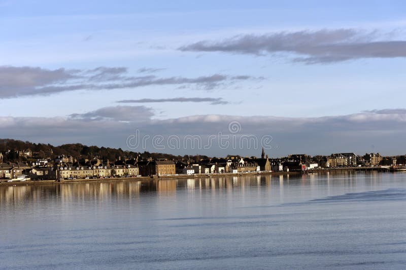 City of Dundee, Scotland Seen from the River Stock Photo - Image of ...