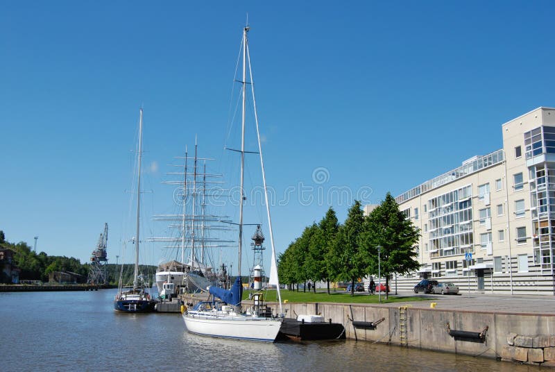 Turku is a City on the Southwest Coast of Finland Stock Photo - Image ...