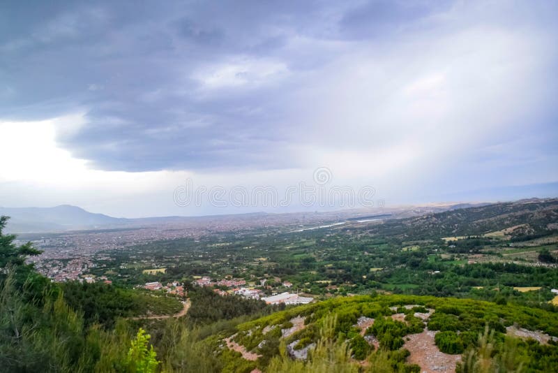 The City of Finike from Hill, the Country is Turkey Stock Image - Image ...