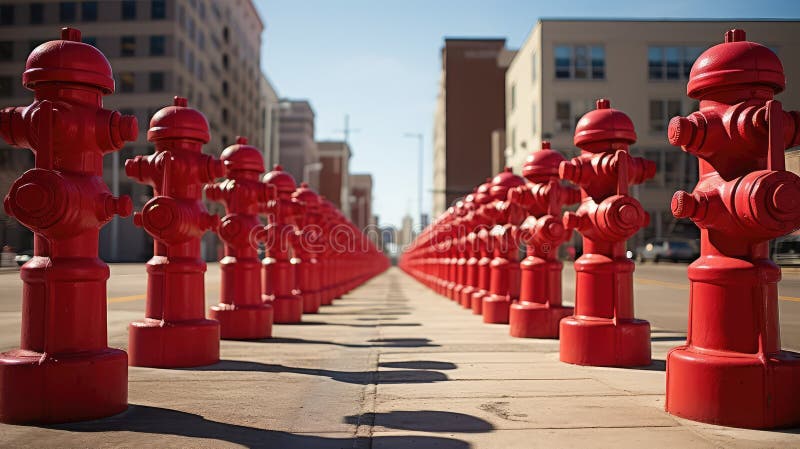 City fire hydrant pattern stock illustration. Illustration of emergency ...