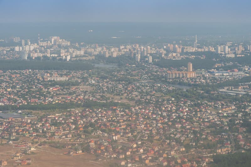 City from Flight Altitude stock photo. Image of scenery - 82141900
