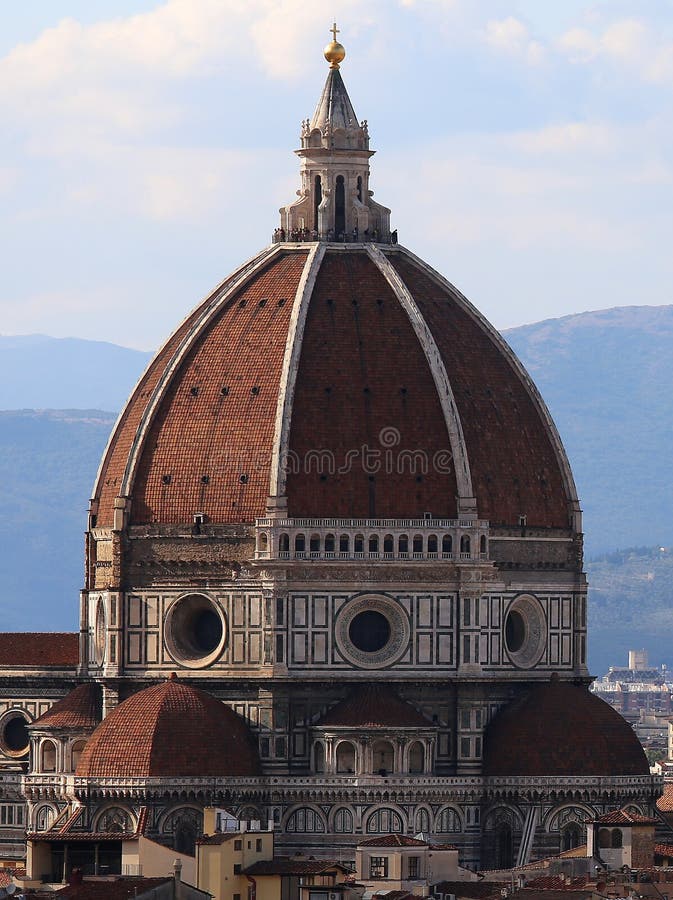 City of FLORENCE in Italy with the Dome of the Cathedral Stock Image ...