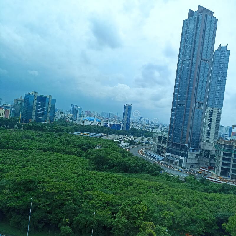 City Forest High Building Clear Sky Jakarta Stock Photo - Image of ...