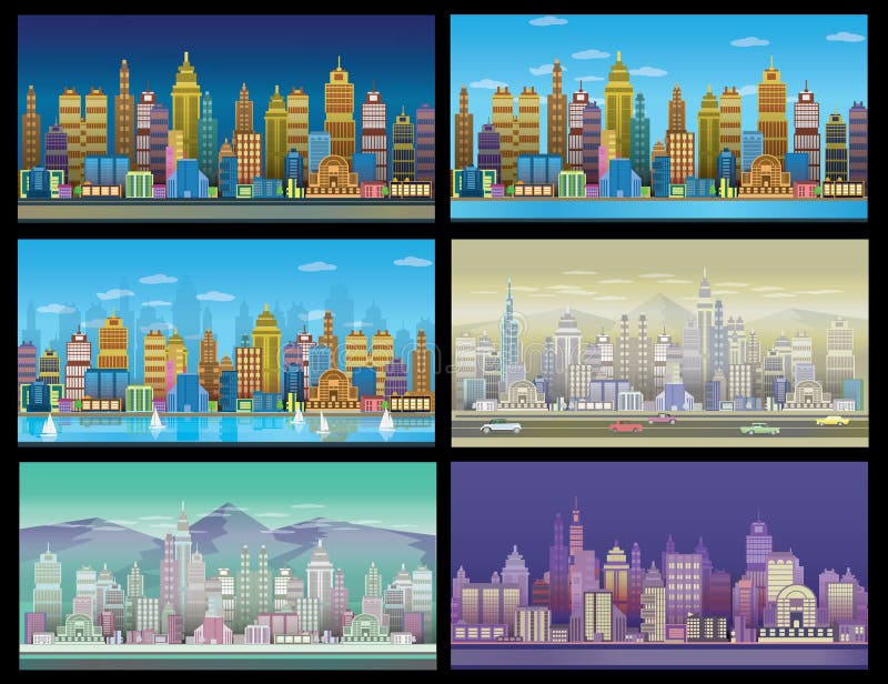 Cartoon Retro City Stock Illustrations – 24,402 Cartoon Retro City ...