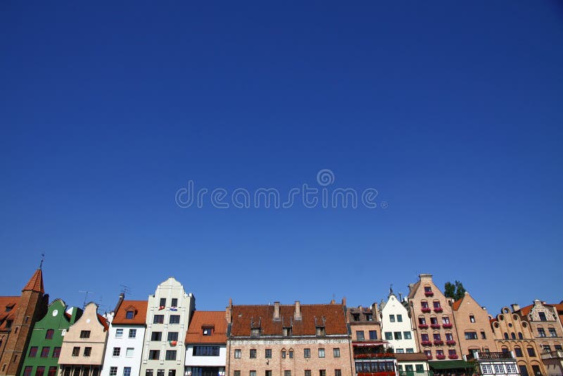 City of Gdansk (Danzig), Poland Stock Image - Image of background ...