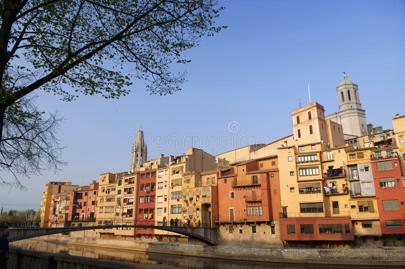 City of Gerona, Spain stock photo. Image of catalunya - 14081640