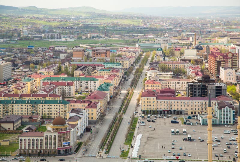 City of Grozny View from Above Editorial Stock Photo - Image of russia ...