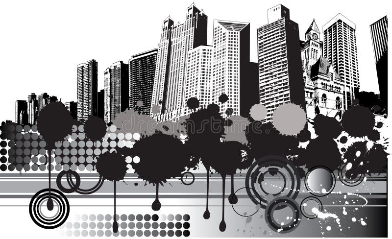 City Grunge Background stock vector. Illustration of black - 4790235