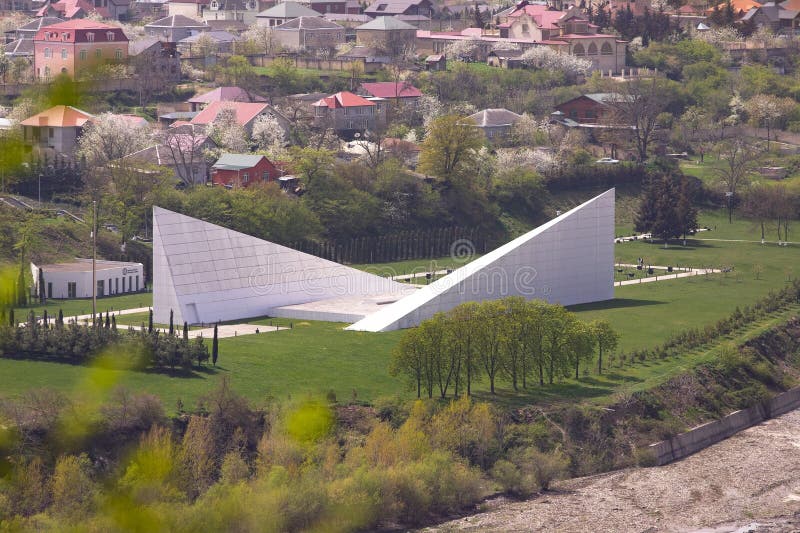 City of Guba. Azerbaijan. 04.19.2022. Genocide Memorial Complex in the ...