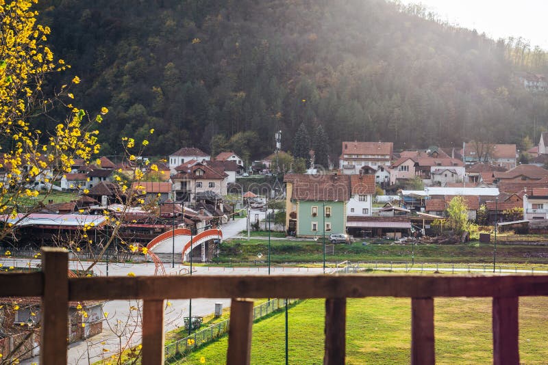 City of Guca Serbia from Above Editorial Image - Image of dragacevo ...