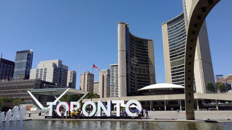 City Hall Complex, Toronto, on, Canada Editorial Image - Image of ...