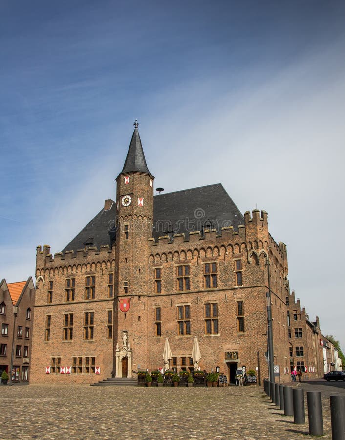 City Hall in the Old Center of Kalkar Stock Image - Image of german ...