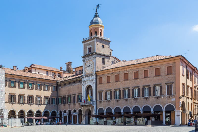 City Hall and Piazza Grande in Modena, Italy Stock Image - Image of ...