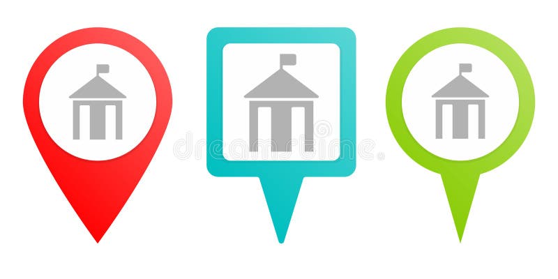 Town Hall Map Marker Stock Illustrations – 3 Town Hall Map Marker Stock ...