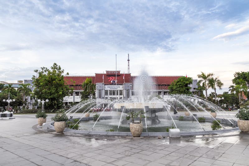 City Hall in Surabya on Java Indoensia Editorial Photo - Image of ...