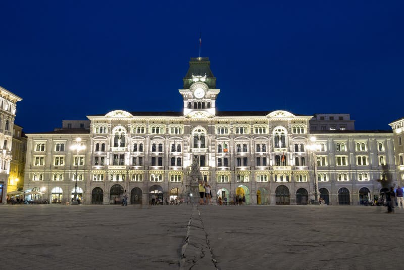 City hall in Trieste-Italy stock image. Image of landmark - 171461253