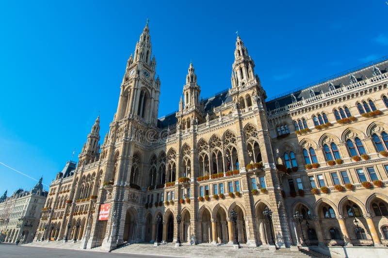 The City Hall of Vienna stock image. Image of cityhall - 35756315