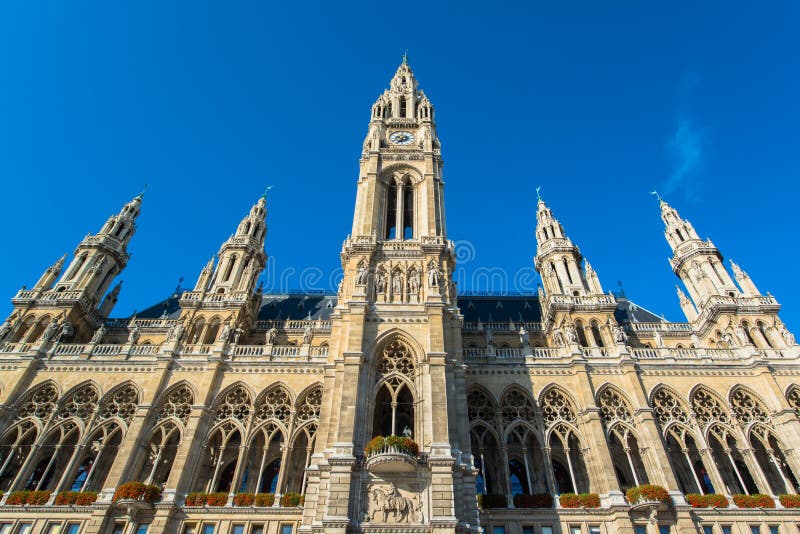 The City Hall of Vienna stock image. Image of architecture - 59284605