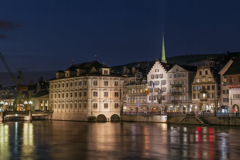 City hall, Zurich stock image. Image of building, cityscape - 41624377