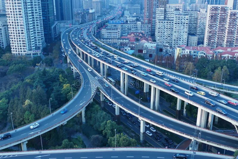 City Highway Nighttime Capture from Top Stock Footage - Video of local ...