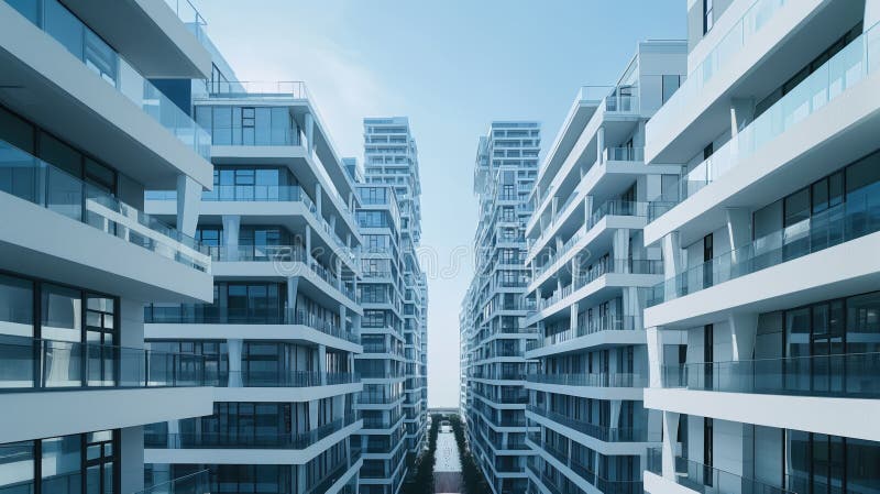 A city of identical houses stock image. Image of graphic - 308418955