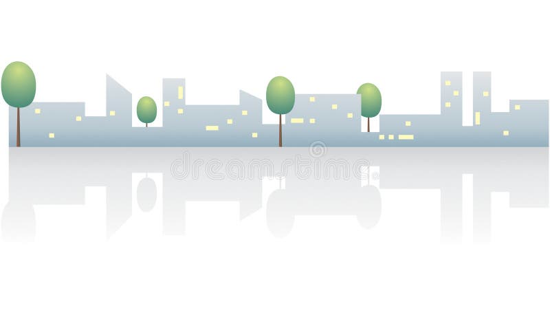 City stock illustration. Illustration of shadow, building - 62266272