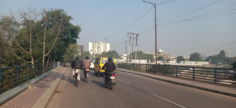 City of India View from a Connecting Bridge in a Roadside Editorial ...