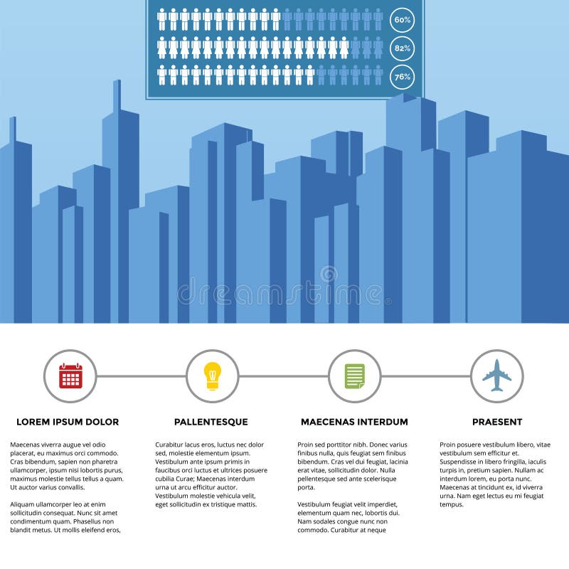 City Infographic Timeline stock vector. Illustration of city - 58198212