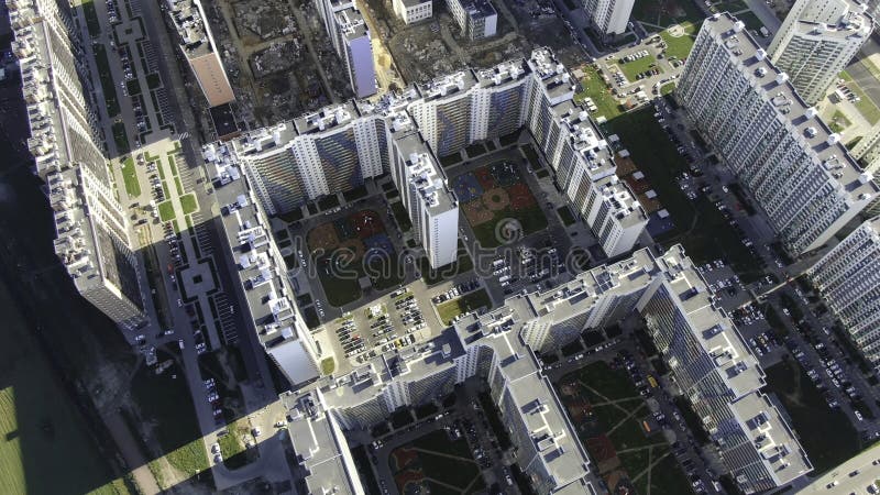 City Infrastructure Development. Motion. Panoramic View of Large ...