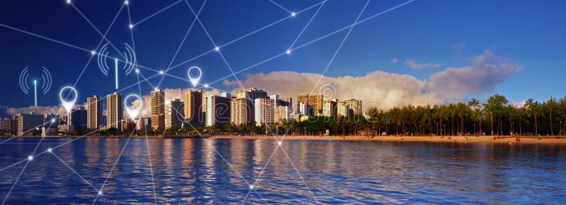 City, Internet and Banner, Wireless Connectivity with Building ...