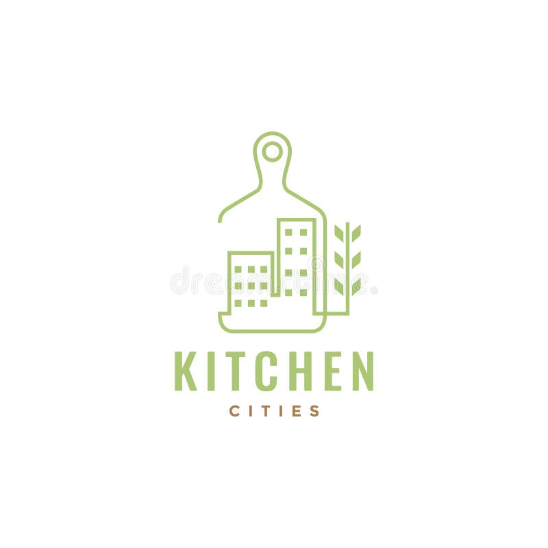 City Kitchen Logo Design Vector Stock Vector - Illustration of ...