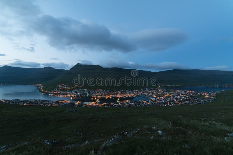 City of Klaksvik, Faroe Islands Stock Photo - Image of city ...