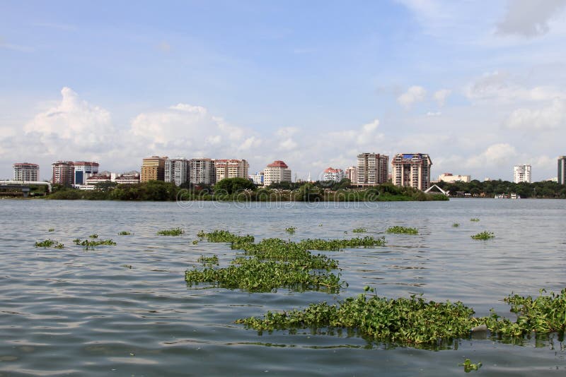 Lakeside View of City of Kochi. Stock Photo - Image of keralatourism ...