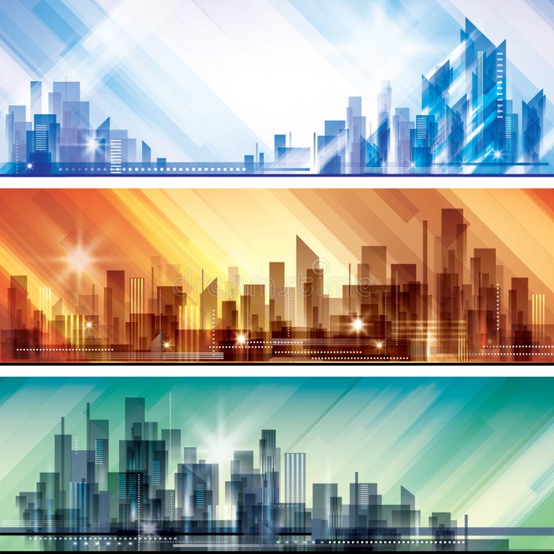 Abstract city landscape stock vector. Illustration of line - 21371564