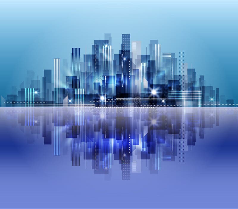 City landscape stock vector. Illustration of cityscape - 23555136