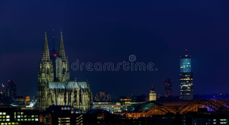 City Landscape of Cologne. Cologne Cathedral. Stock Photo - Image of ...