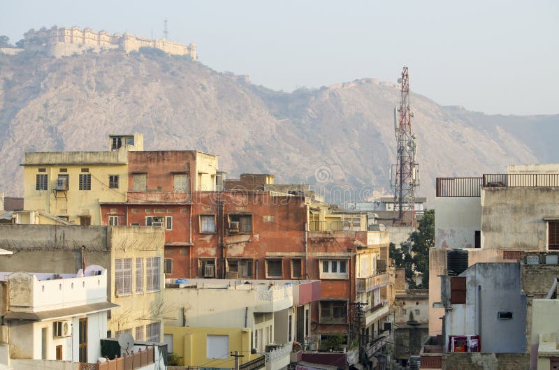 City Landscape of Jaipur India Buildings Editorial Photo - Image of ...
