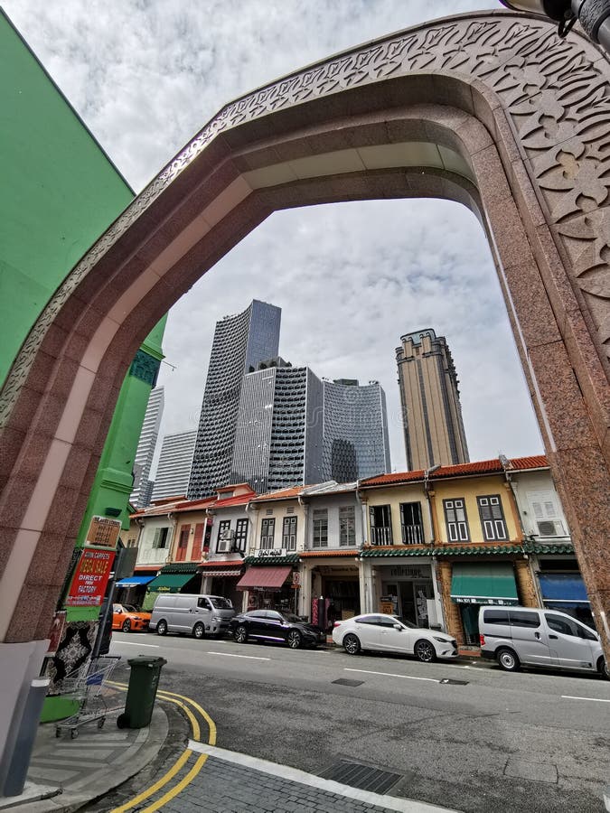 City Landscape View within Arc Structure Editorial Photo - Image of ...