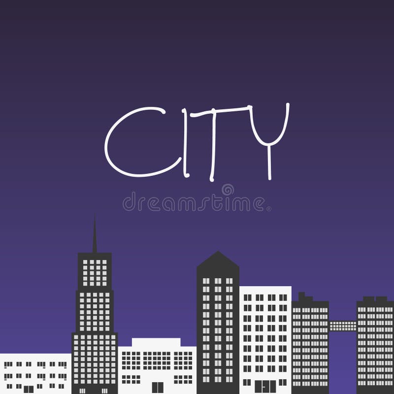 City Landscapes with Buildings and Text Eps10 Stock Vector ...