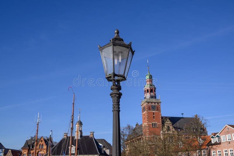 The City of Leer in Germany Stock Photo - Image of germany, boat: 269132986