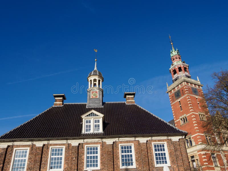 The City of Leer in Germany Stock Photo - Image of water, lantern ...