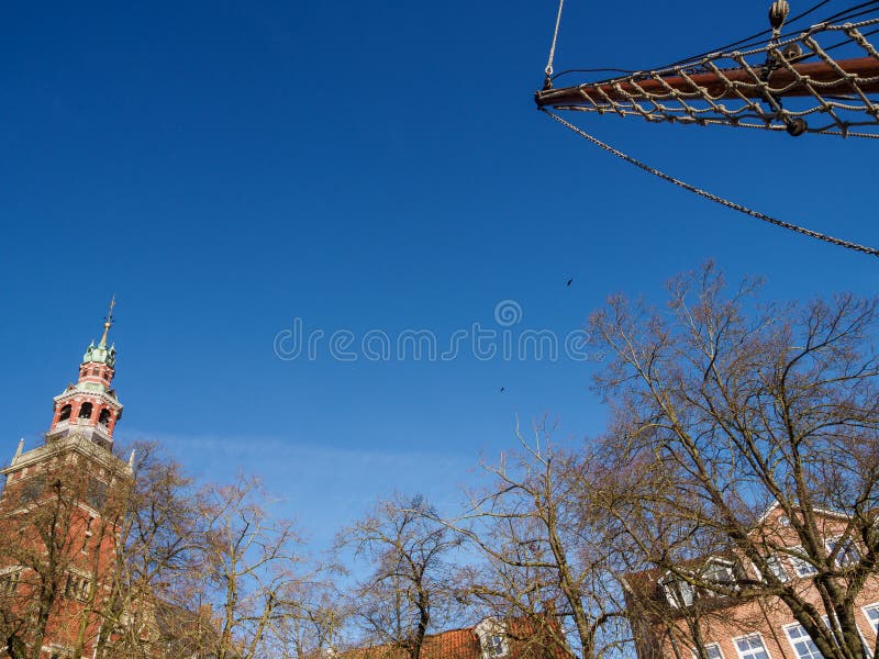 The City of Leer in Germany Stock Image - Image of ship, ostfriesland ...