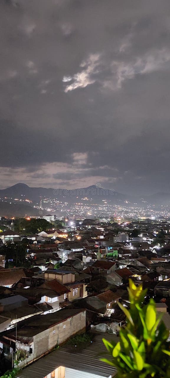 City light of Bandung stock photo. Image of light, night - 264006148