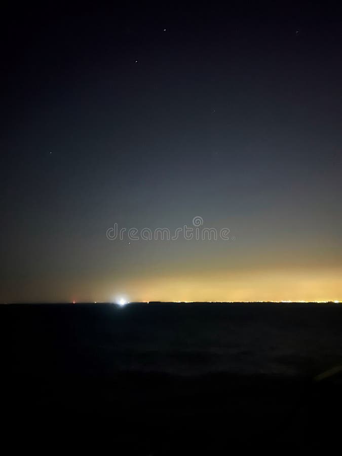 City Light at the End of the Night Stock Photo - Image of morning ...