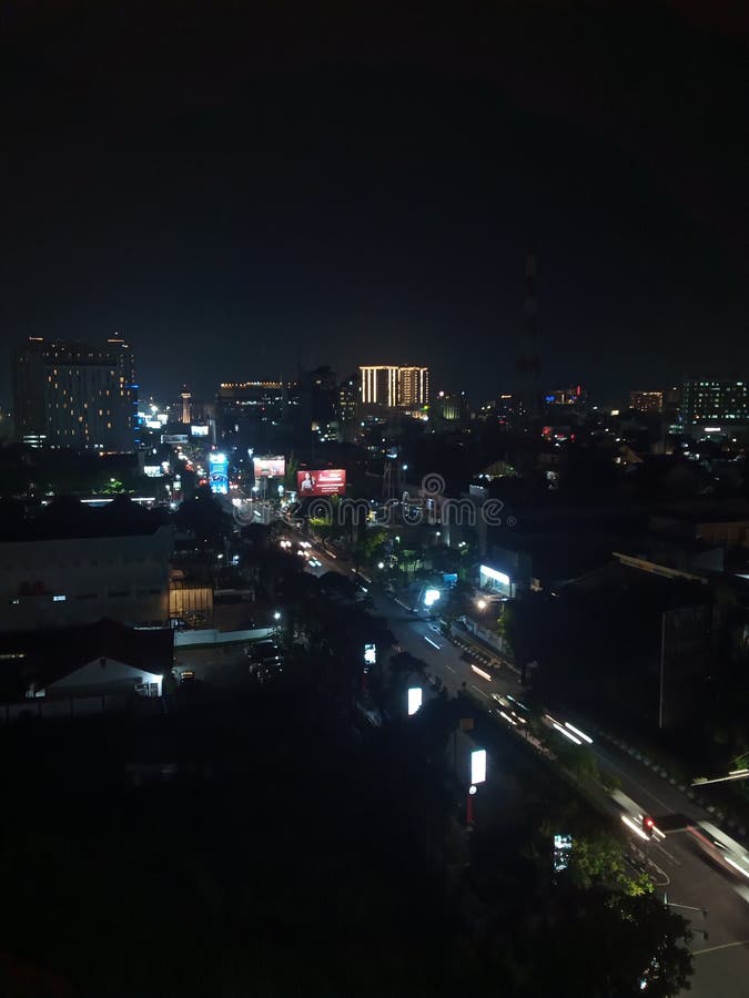 City light Kota Semarang editorial photography. Image of horizon ...