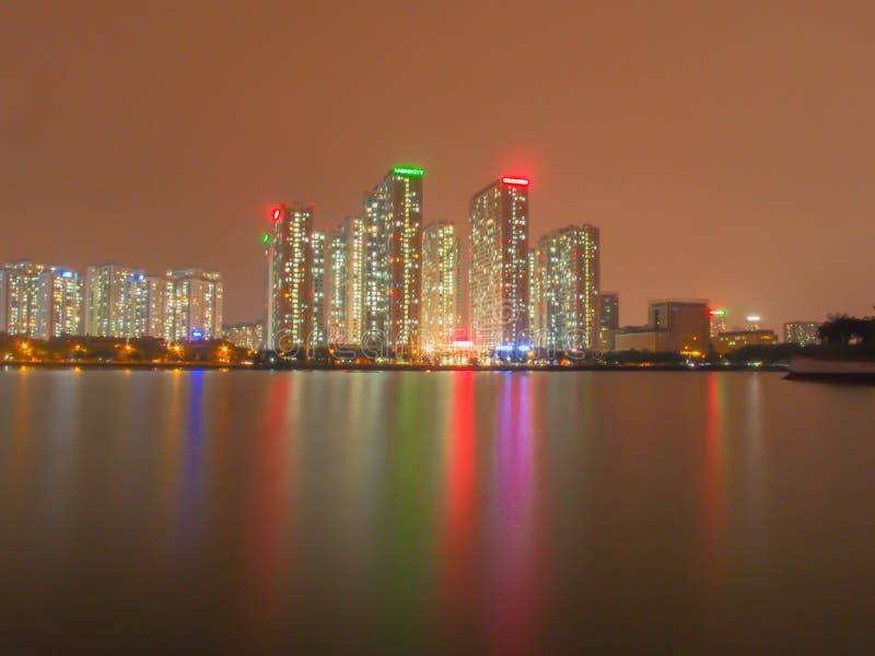 City light of night stock photo. Image of light, night - 179521050