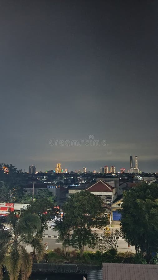 City Light from One of Biggest City in Indonesia it is Surabaya. City ...
