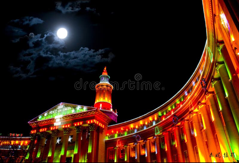 City lighting stock image. Image of night, year, hall - 7671777