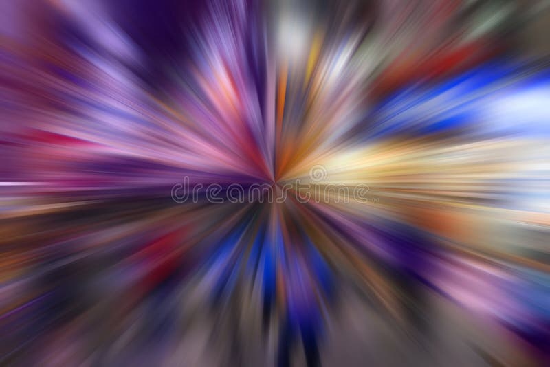 City Lights Radial Motion Blur Stock Image - Image of lightspeed ...